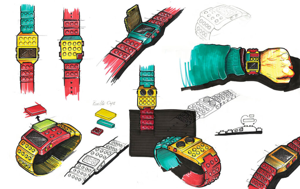 Lego Watch – Grunge Design